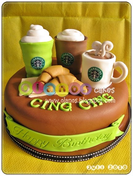 Olanos Starbuck Lover Birthday Cake