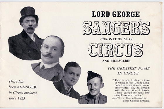 The Circus "NO SPIN ZONE": Lord George Sanger's Circus Program ...