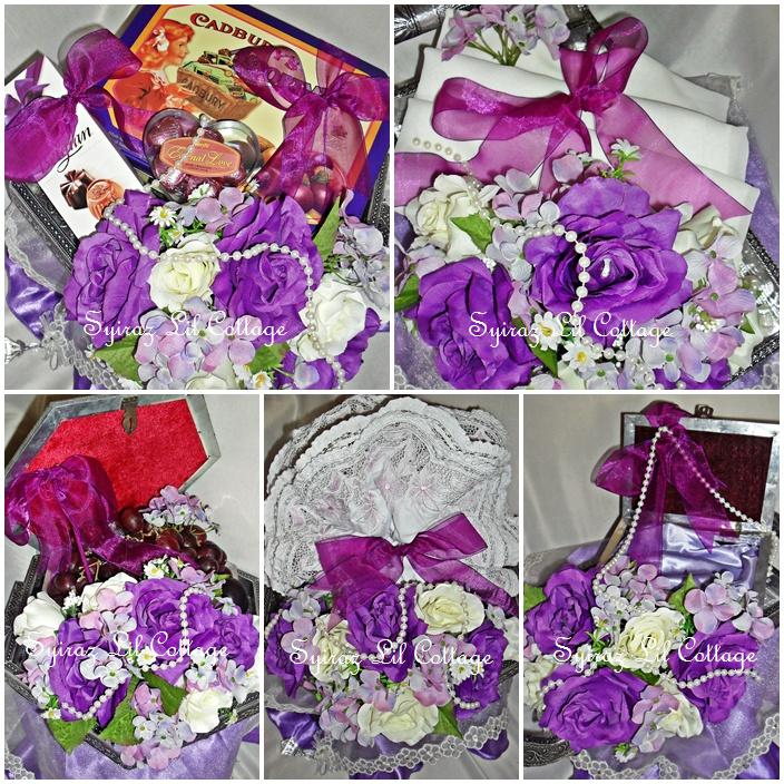 weddings at syiraz lil cottage: Purple Artificial Hantaran