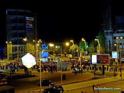 Slujba de Paste din centrul orasului Bacau (video + foto) - Ghinghes.ro