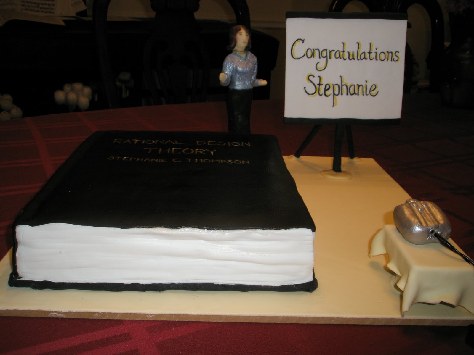 The Cake Engineer: Doctoral Thesis Cake!