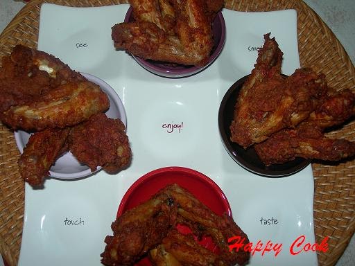 My Kitchen Treasures: Spicy red chicken wings