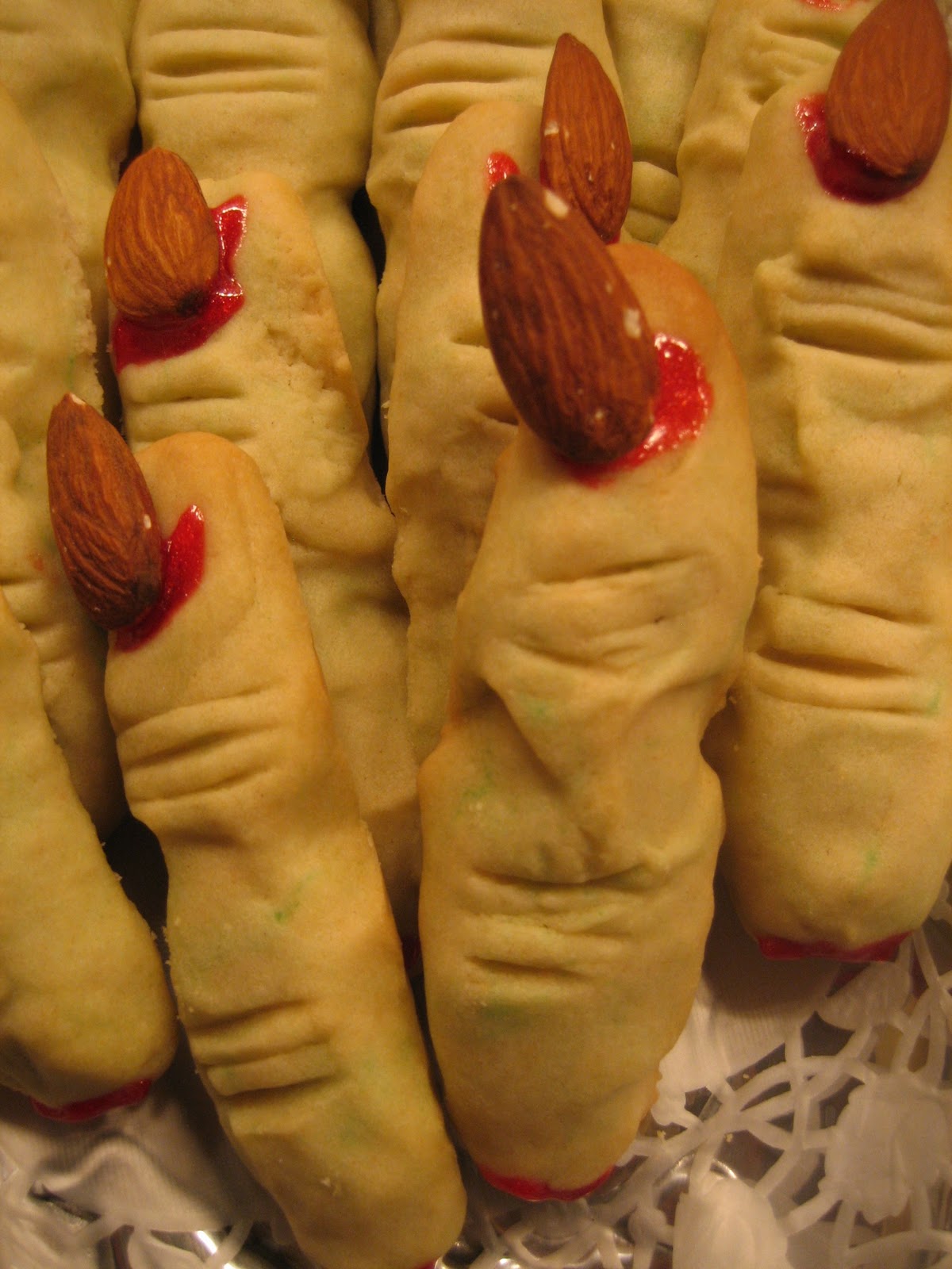 All About Being Inspired: Frightful Finger Cookies