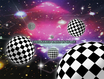 mcmackun tutorials: Abstract Photo Manipulation - Checkered Balls in Space