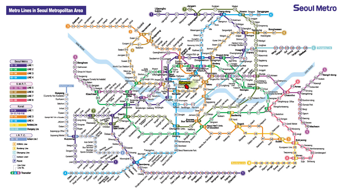 Seoul Subway Map Pdf English - United States Map