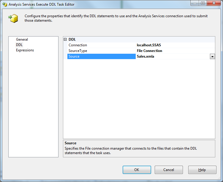 MySQLSKILLS: Using Analysis Services Execute DDL Task in SSIS