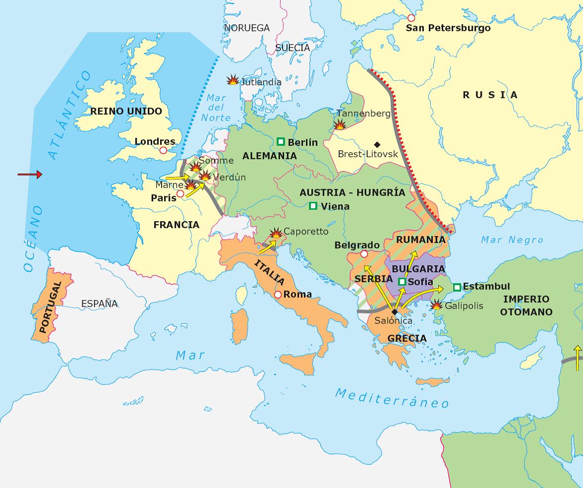 Materiales de Historia y Geografía: La Primera Guerra Mundial: materiales de clase