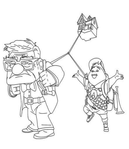 Disney Soul: Dibujos para colorear de "Up"