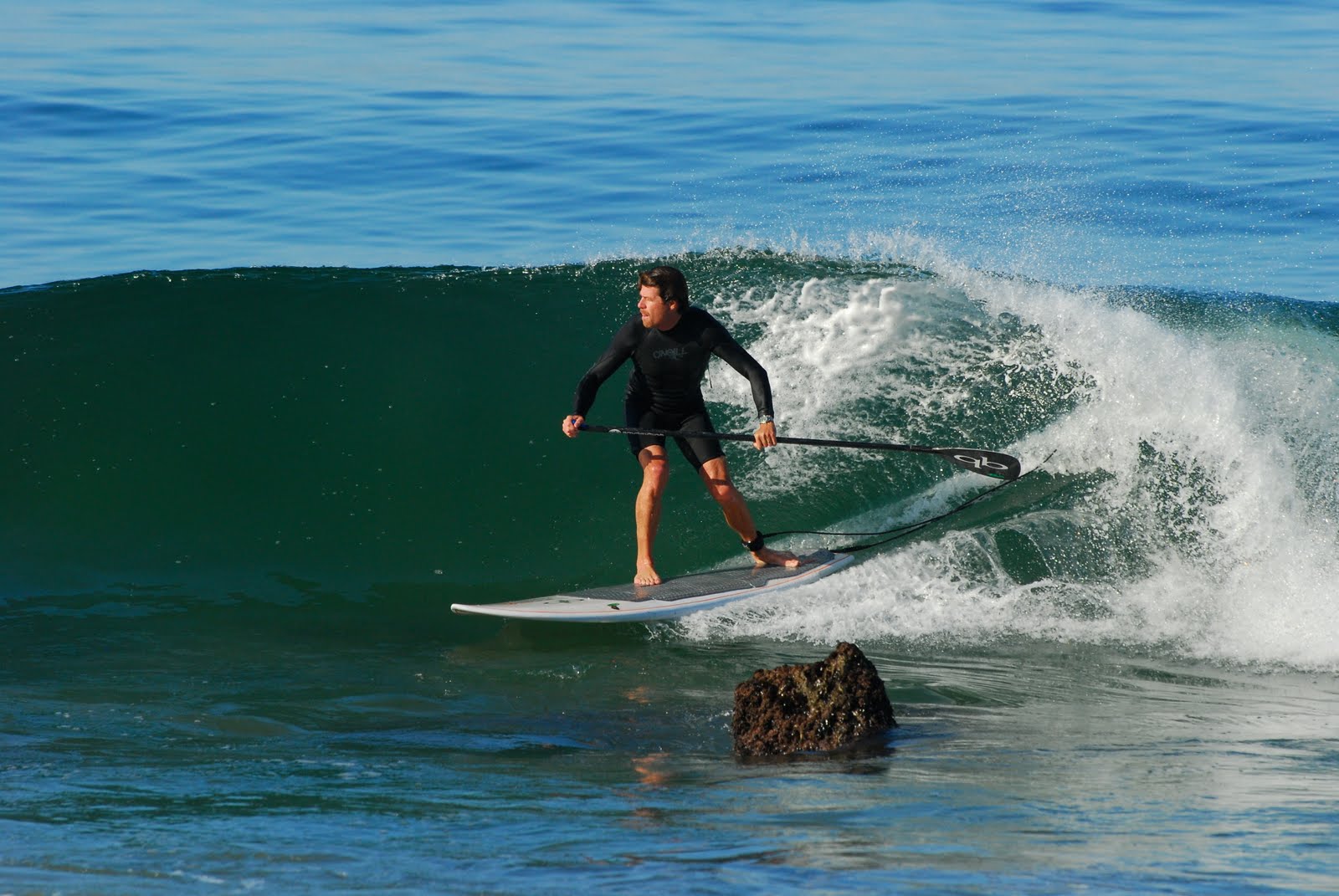Stand Up Paddle Surfing: Tim in the tombstones...