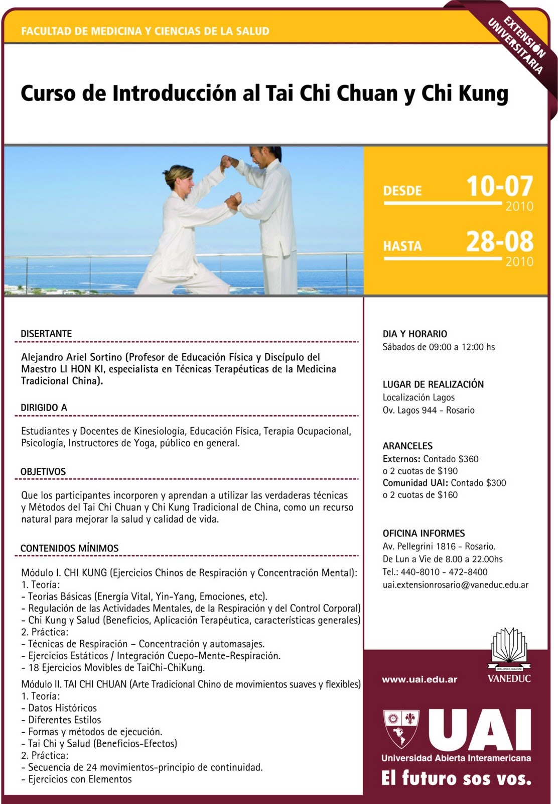 Instituto Li Hon Ki Argentina Curso De Introducción Al Tai Chu Chuan Y