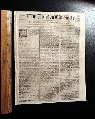 Raritan-Millstone Valley Events: READ ALL ABOUT IT! 1777 London ...