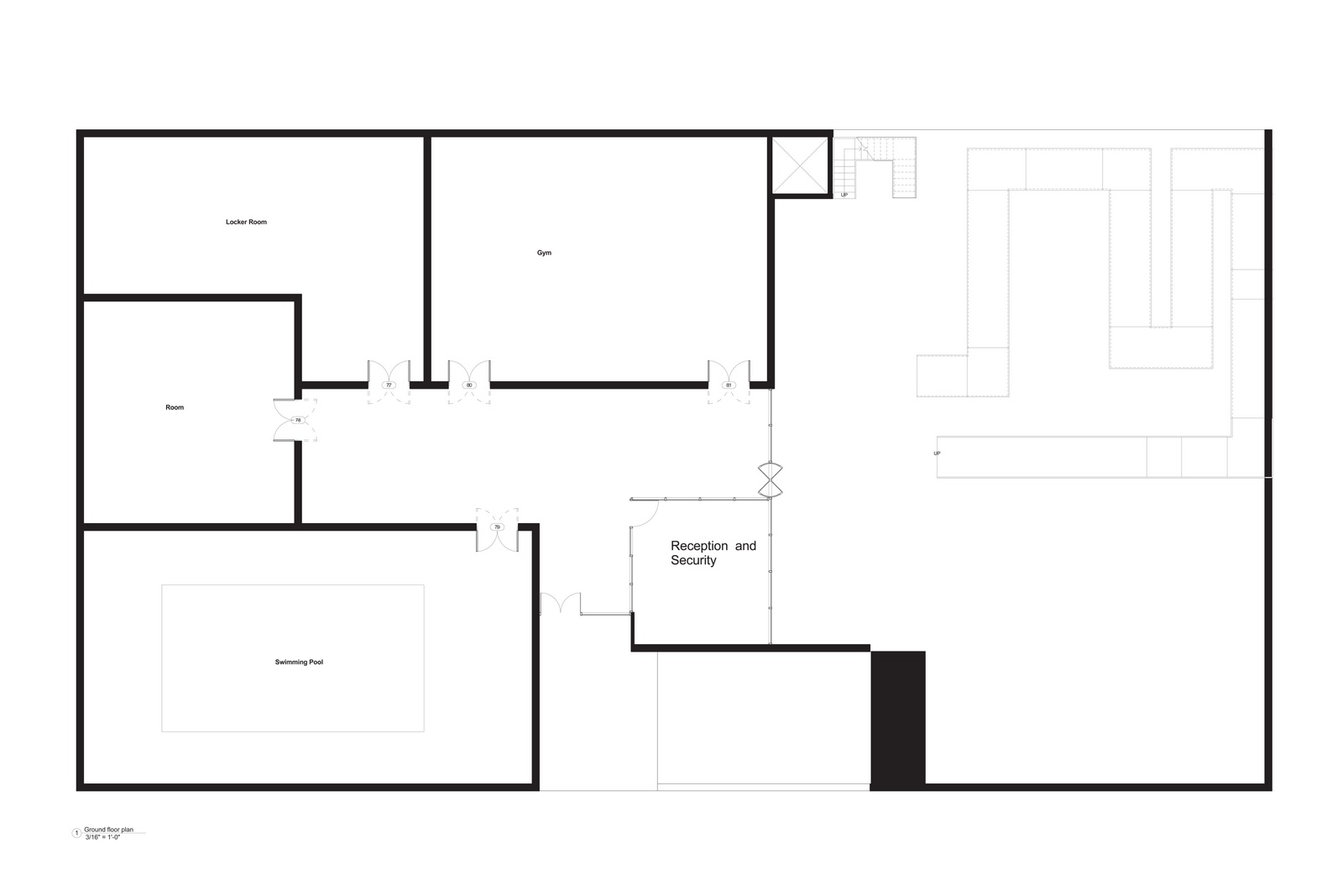 Arch_3611 Theoretical Design: Fire Station: Floor Plans(Proposed)