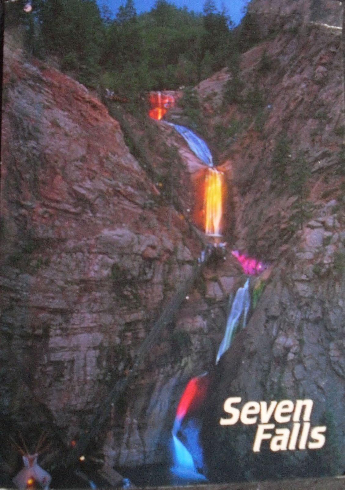 Postcards for Sam: Seven Falls in South Cheyenne Canon