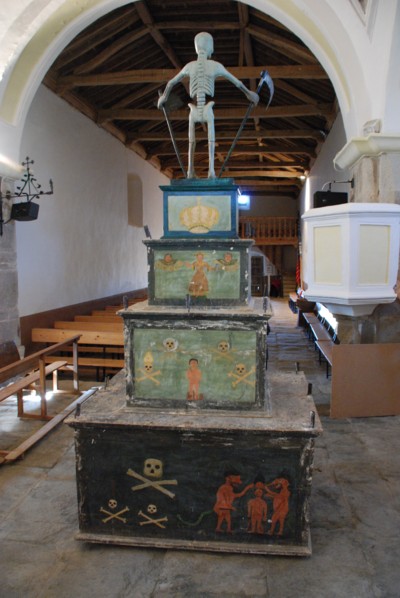 Patrimonio popular: Catafalco de Abraveses de Tera 3. Parte posterior.