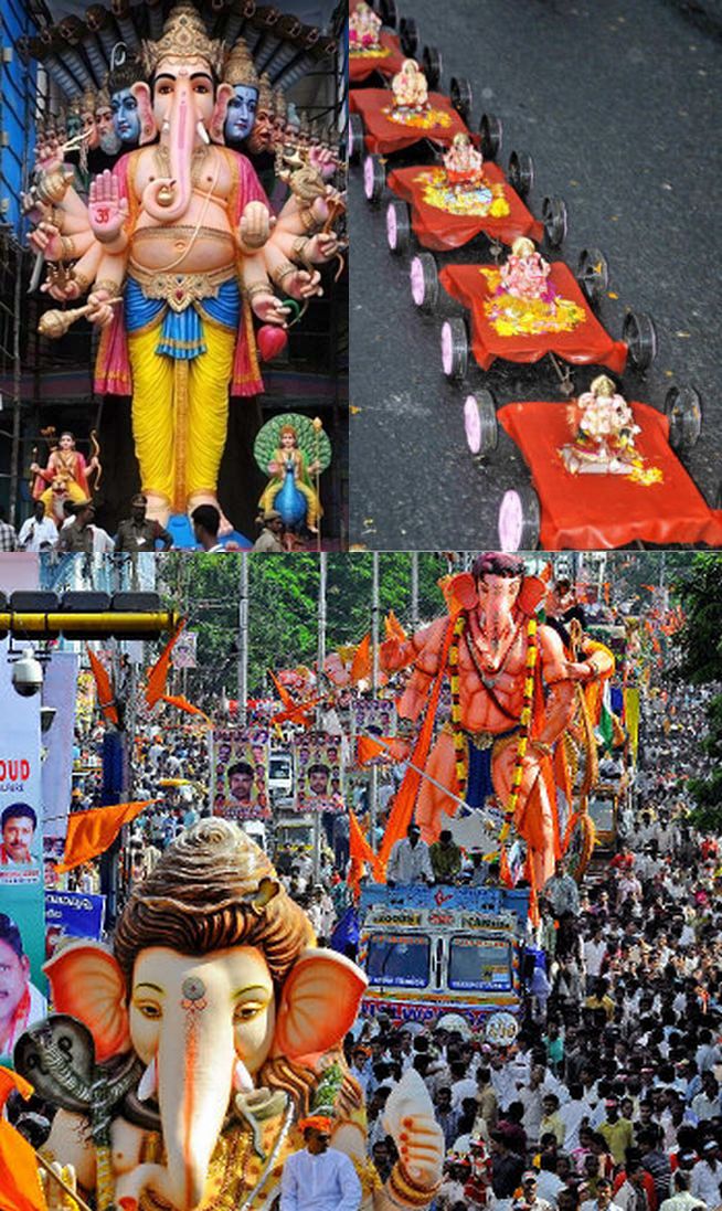 Raghu's column!: “Ganesha Idol Immersion” at Hyderabad, “Ganesha ...