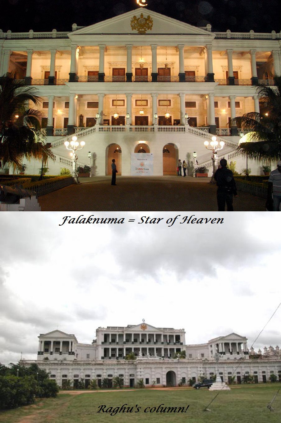 Raghu's column!: Life returns to Falaknuma Palace.