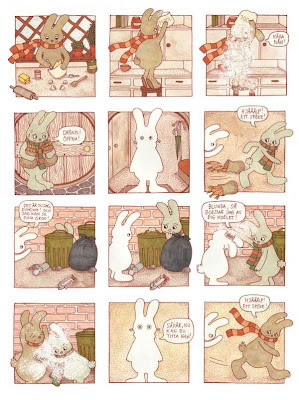 Tails from the Burrow: A Rabbit Ghost Story - redrawn and in Swedish
