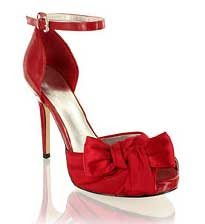 modern wedding shoes: Red High Heel Wedding Shoes The Elegant