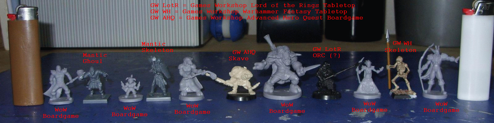 WORLD WAR 2 MODELZONE: The Figures Of The World of Warcraft Boardgame 1/2