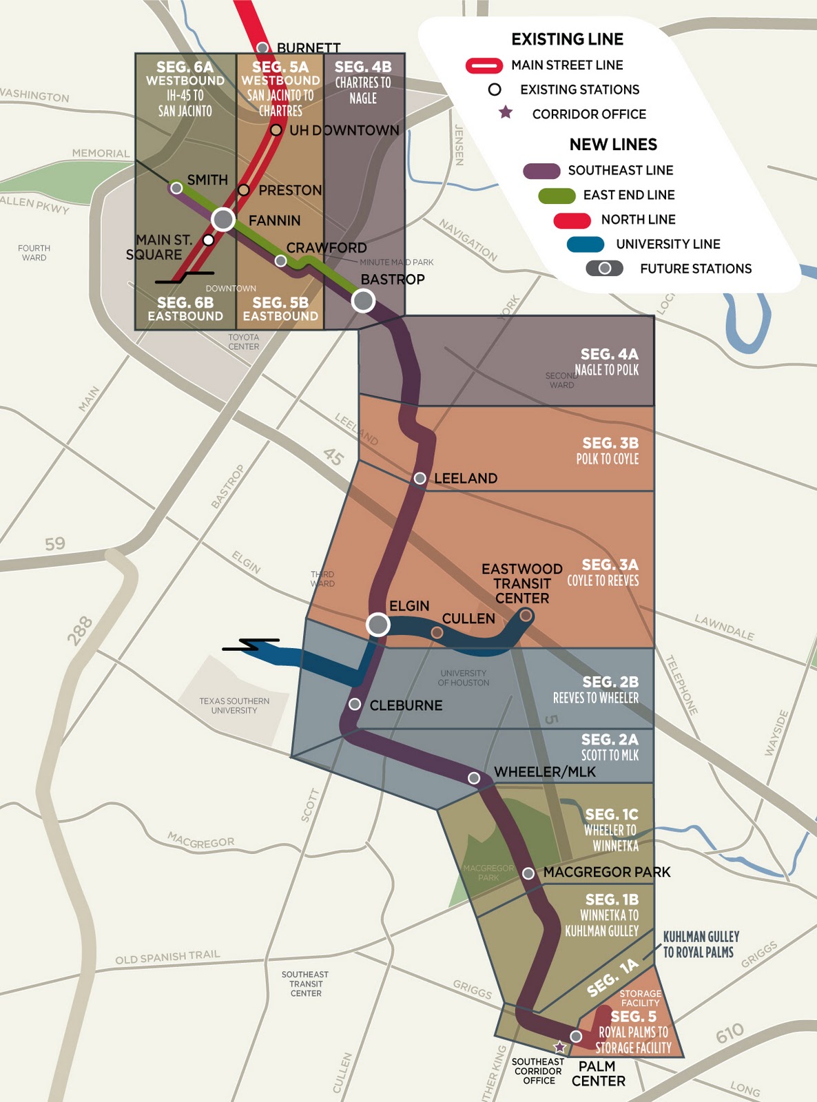 Southeast Light Rail: Map