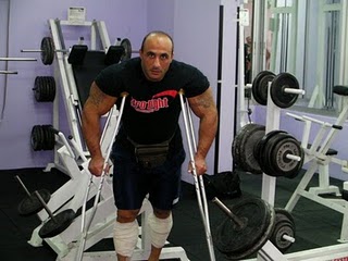 world bodybuilders pictures: bodybuilder mohammad bannout in beirut gym