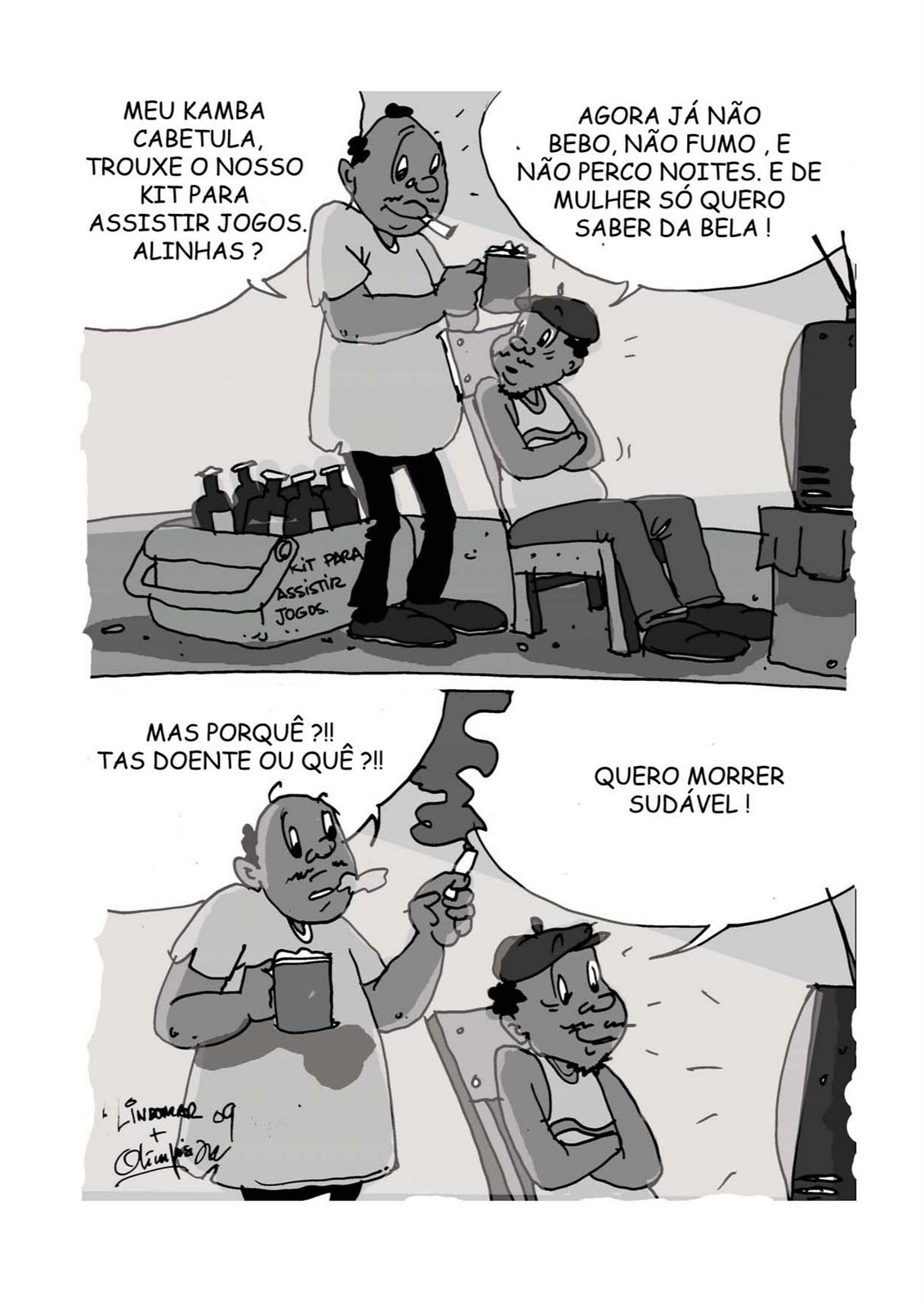 BANDA DESENHADA-QUADRINHOS-COMICS DE ANGOLA 24/24h: CARTOON DA SEMANA