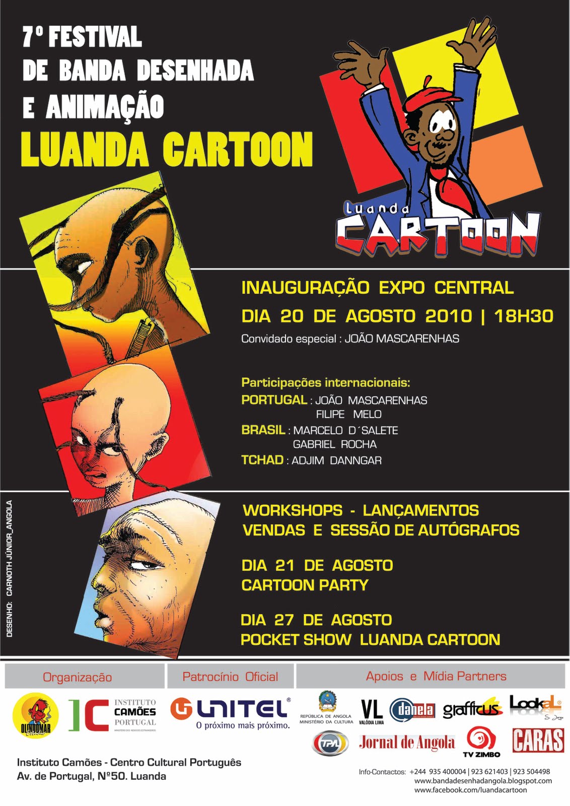 BANDA DESENHADA-QUADRINHOS-COMICS DE ANGOLA 24/24h: julho 2010