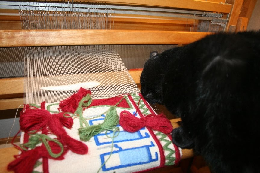 Brígiða Vadesbana: Överhogdal Tapestry Technique-First Sample