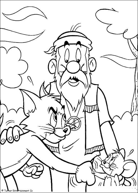 Friendship of Tom and Jerry Disney Coloring Pages >> Disney Coloring Pages
