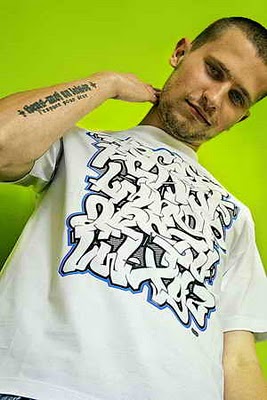 Create Your Own Graffiti: Graffiti Alphabet Letters Design on Men T-Shirts