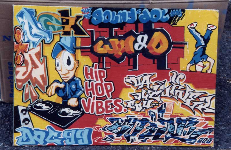 The best Mural Graffiti Art: Graffiti Letters "HIP HOP Vibes" Mural in ...