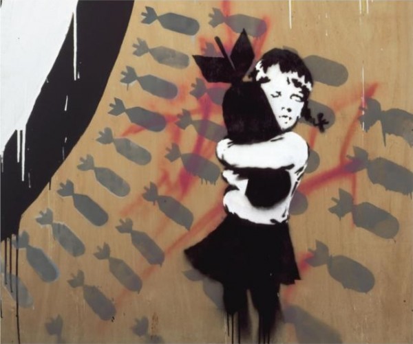 graffiti walls: Banksy Graffiti Artist – Mysterious Artwork Covered up
