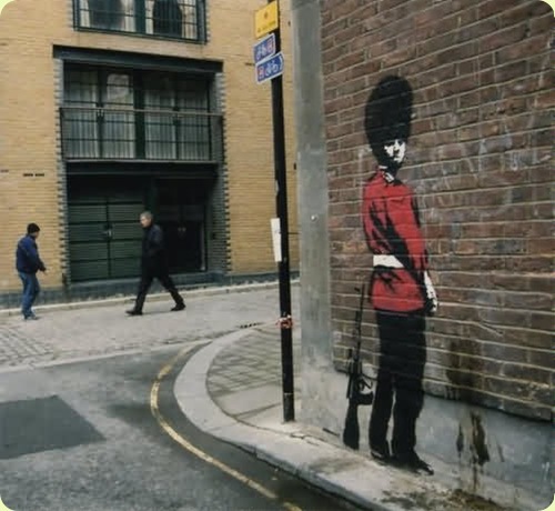 graffiti walls: Amazing Banksy Graffiti Street Art by Robert Banks