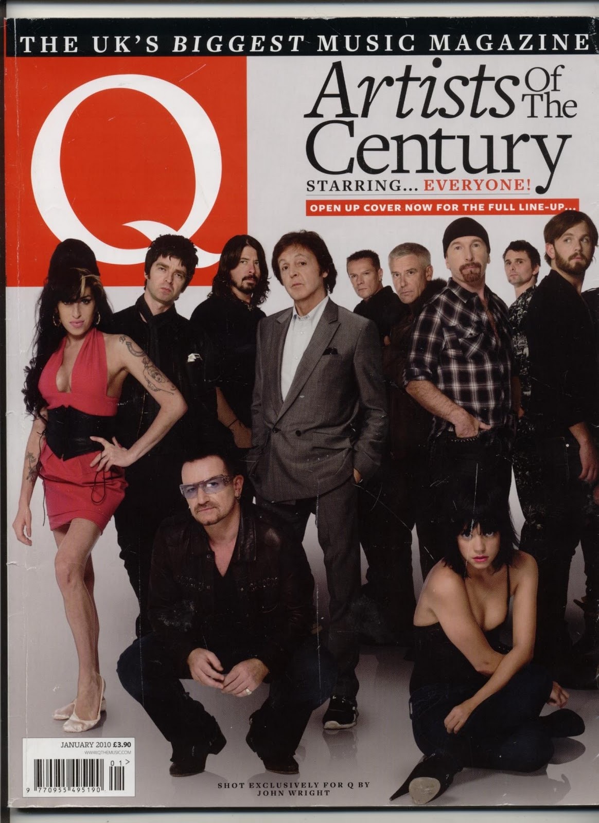 Chrissies Media blog: textual analysis Q magazine front cover