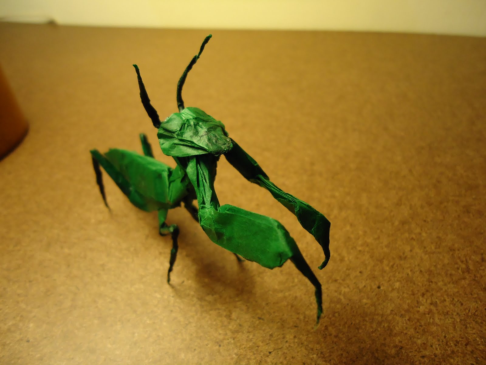 Mariano-Mi mundo el Origami: Praying mantis (mantis Religiosa)