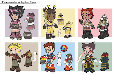 Ben Seto's Portfolio: MySims Character Designs