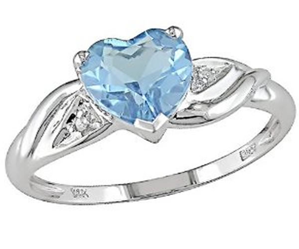 GOLG DIAMOND JEWELLERY: White Gold Heart Ring Diamond