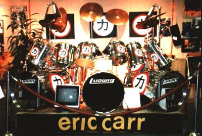 Tonnerre de Brest: Eric Carr Drums: Ludwig drums and Paiste Cymbals.