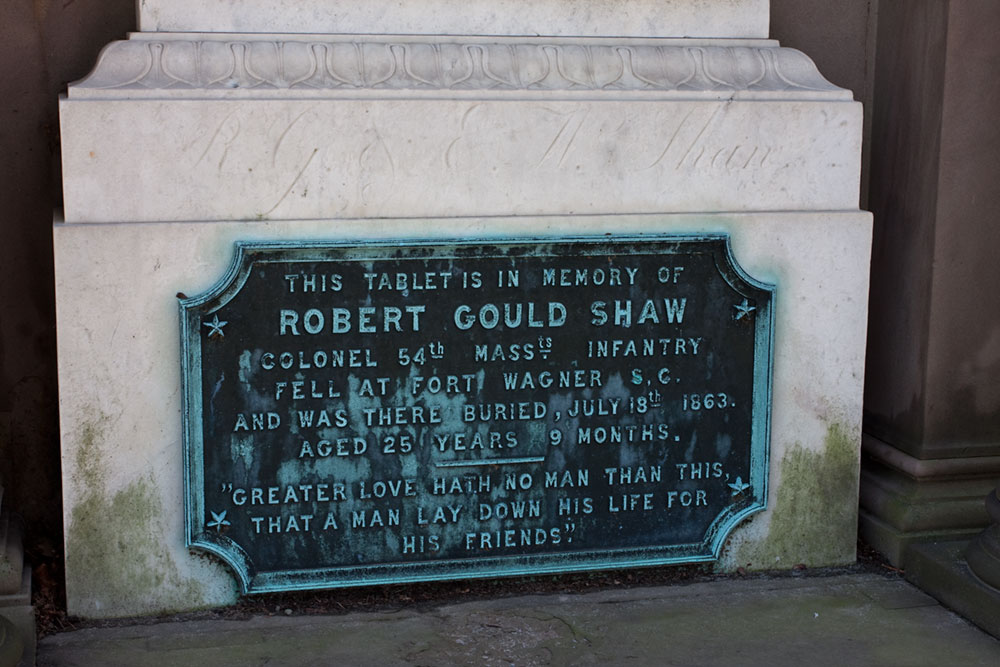 North American Cemeteries: Robert Gould Shaw, Jr. Memorial - Mt. Auburn