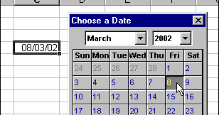 Sudhir Sunil: Pop-up Calendar in Excel