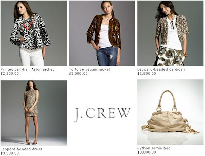 J.Crew Aficionada: J.Crew Collection: Prices Are High!