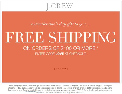 J.Crew Aficionada: J.Crew Email: Free shipping + J.Crew = Love.