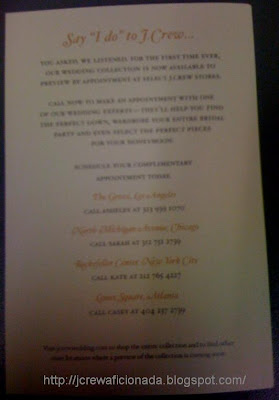 J.Crew Aficionada: J.Crew Sends a Bridal Note :)