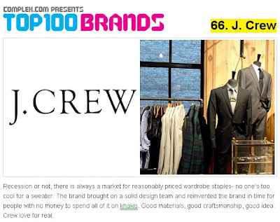 J.Crew Aficionada: J.Crew: One of the Top 100 Brands of the Decade