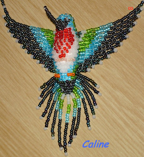 La féérie des perles: Collier colibri