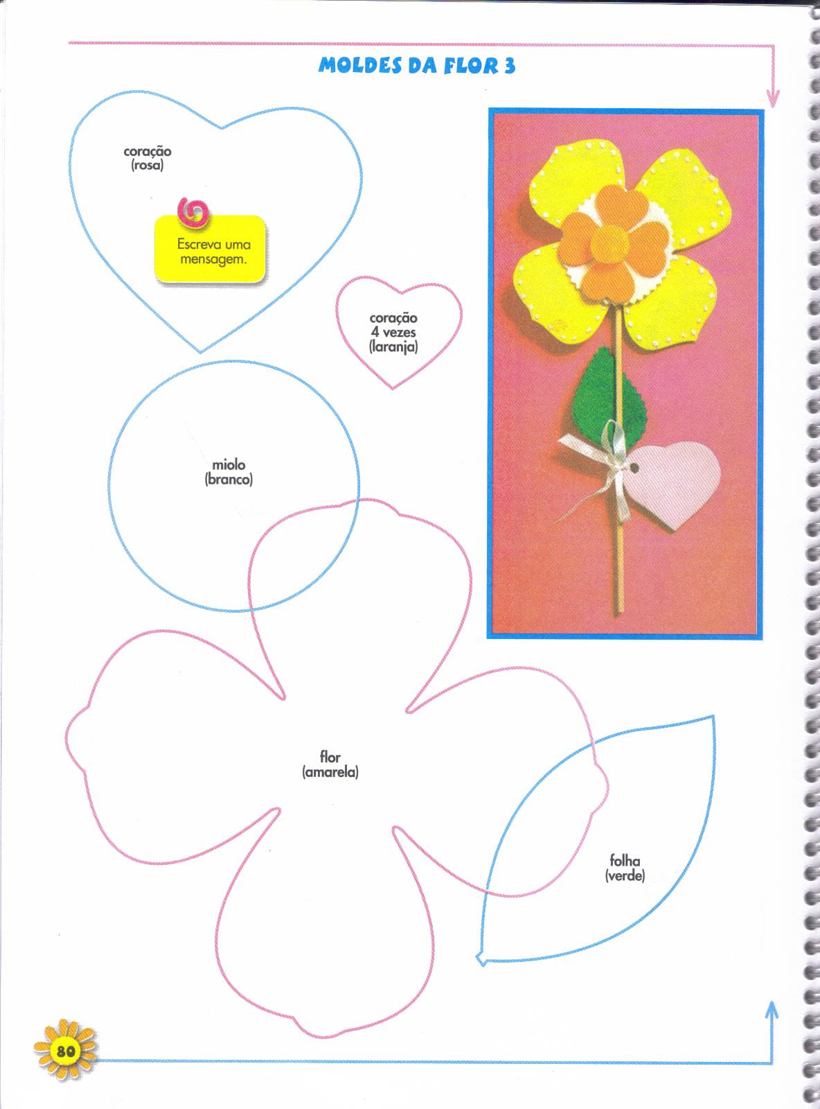 Flores de fomi con moldes gratis - Imagui