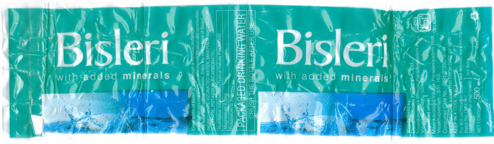 Etiquetas de Agua Envasada / Drinking Water Labels / Etichette d'Acqua ...