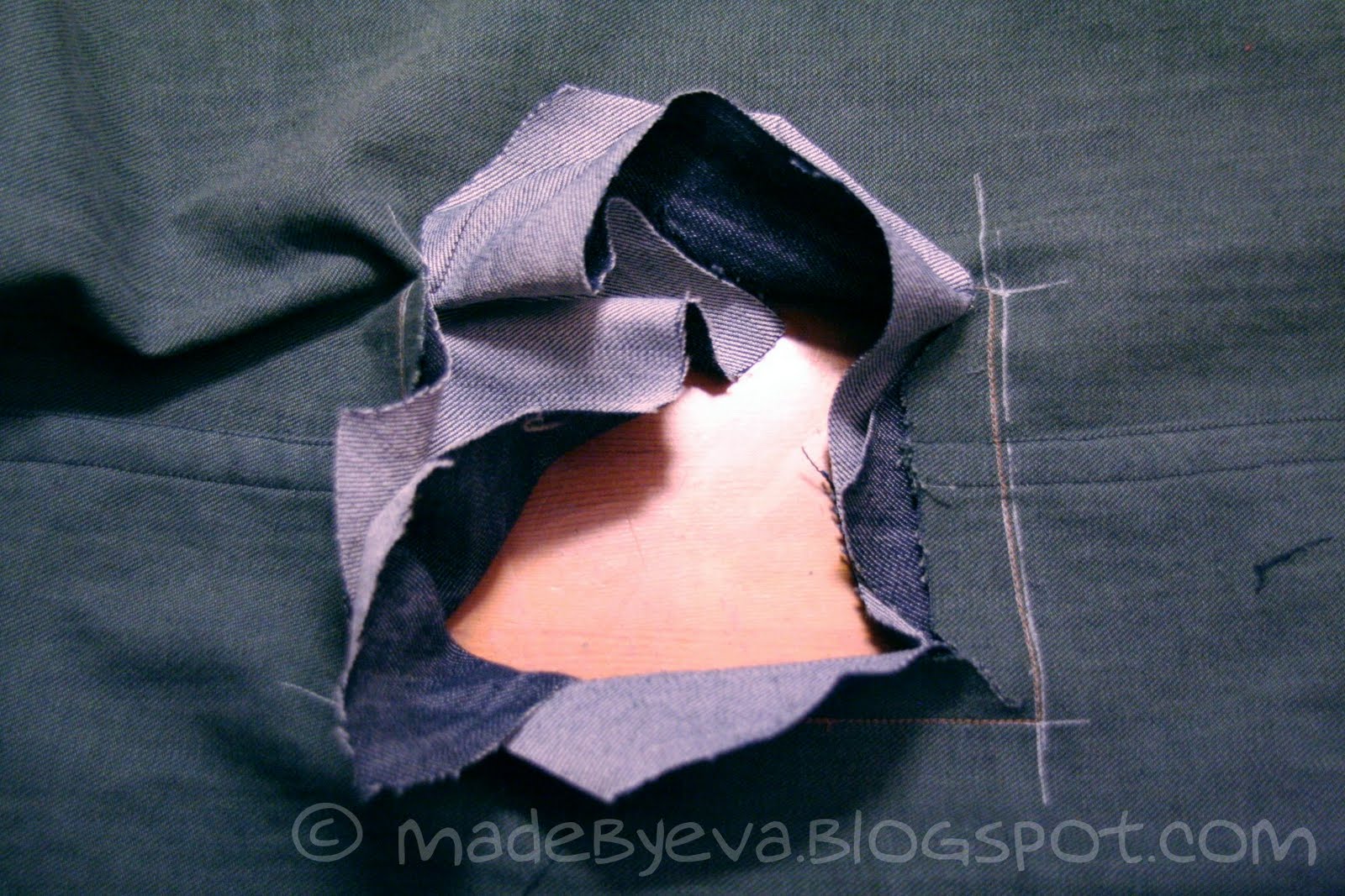 Made by Eva: Lining a fabric opening (tutorial)