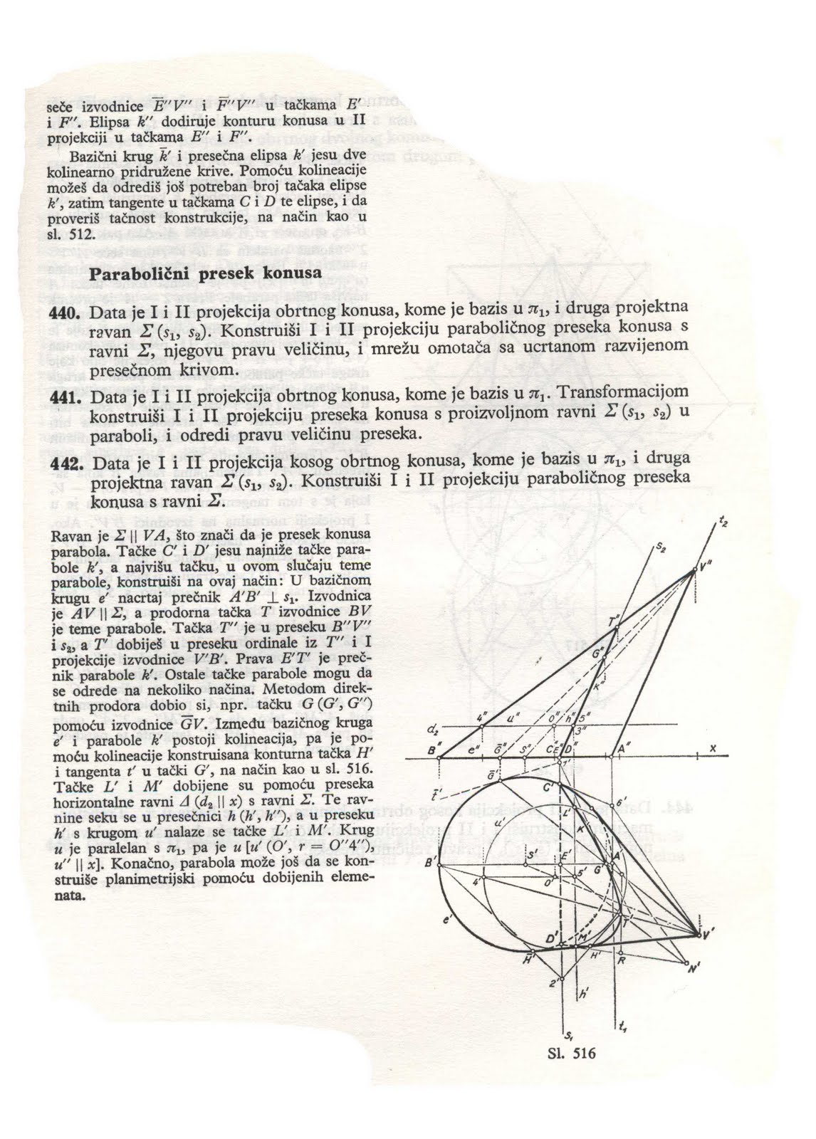 NACRTNA GEOMETRIJA - DESCRIPTIVE GEOMETRY - GEOMETRIA DESCRITTIVA - DARSTELLENDE GEOMETRIE ...