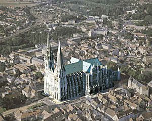 an american in belgië : Chartres
